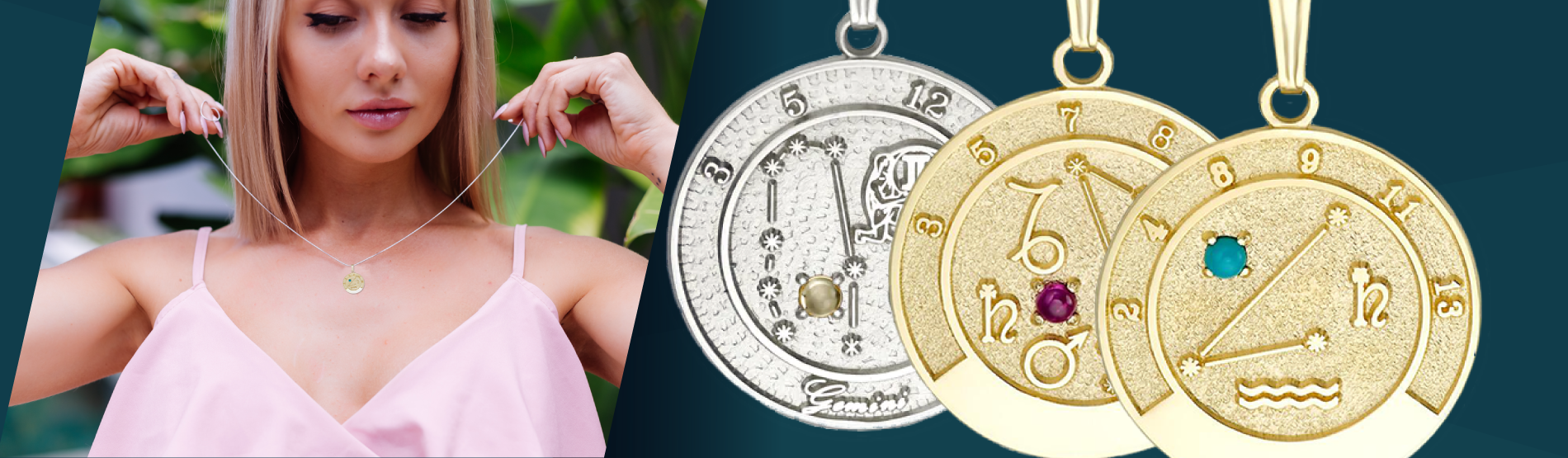 Gold Zodiac Talisman Pendants - Jewelry For Luck - Talisman Creations