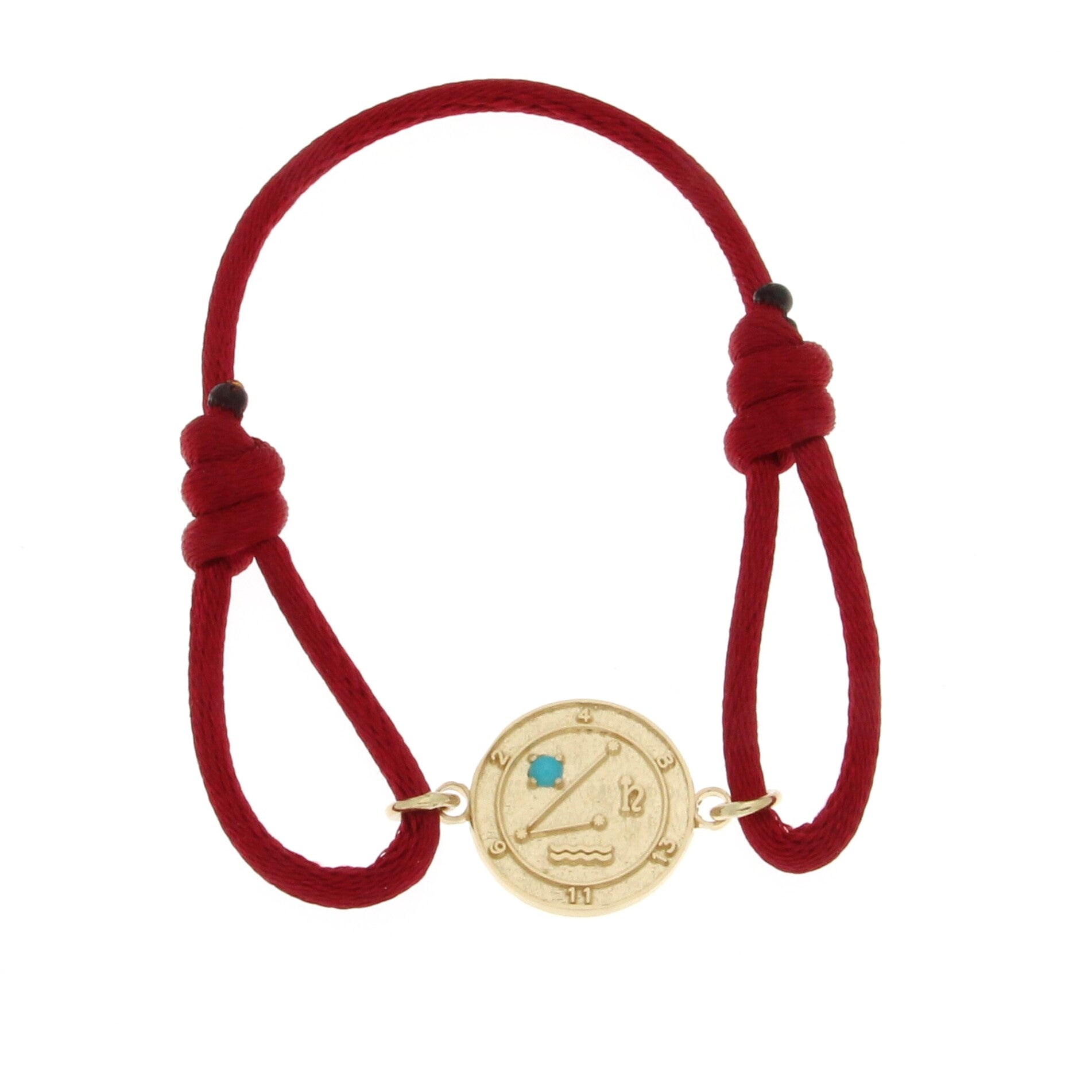 14K Gold Aquarius Talisman Bracelet | Zodiac Jewelry by Talisman Creations