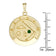 14k Gold Libra Zodiac Pendant - Zodiac Jewelry by Talisman Creation