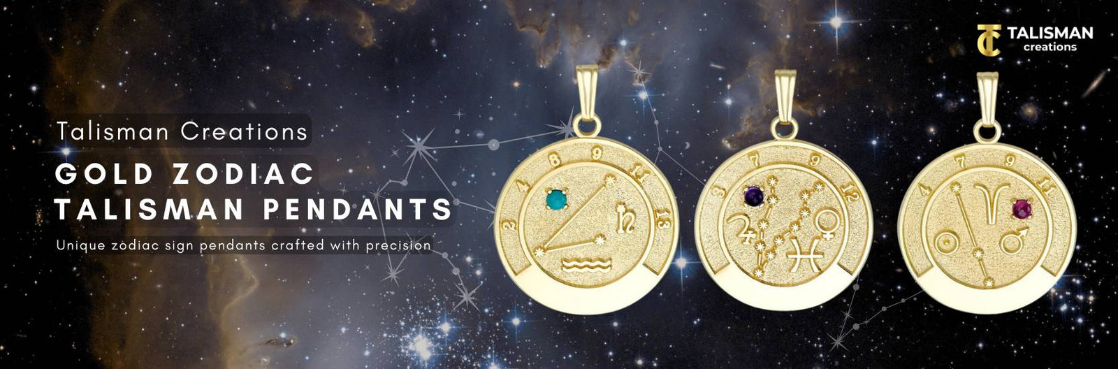 Zodiac Talisman Jewelry in 10K & 14K Gold | Talisman Creations
