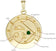 14k Gold Libra Zodiac Pendant - Zodiac Jewelry by Talisman Creation
